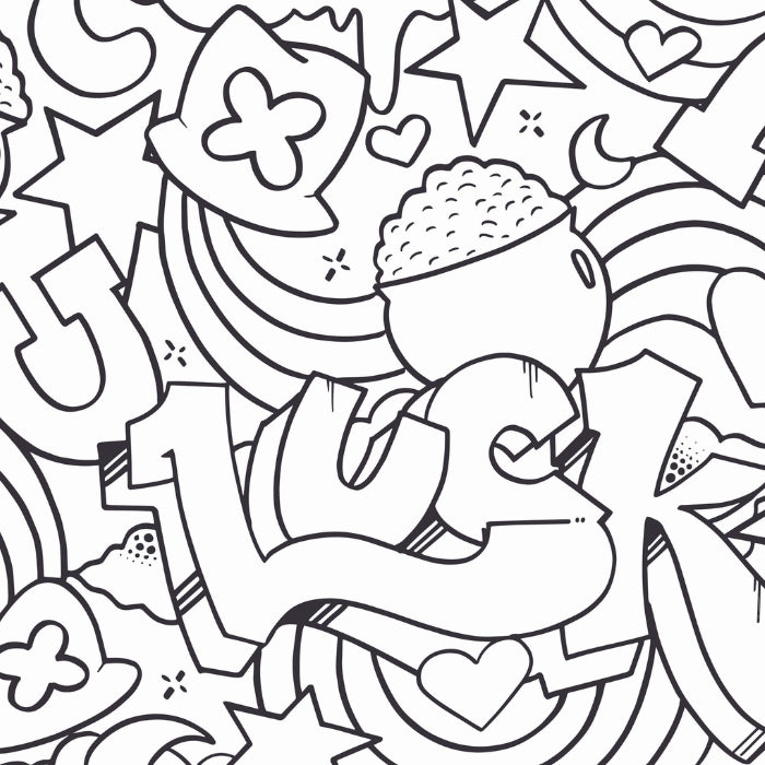 FREE St. Patrick's Day Lucky Charms Coloring Page - Digital File – Wake ...