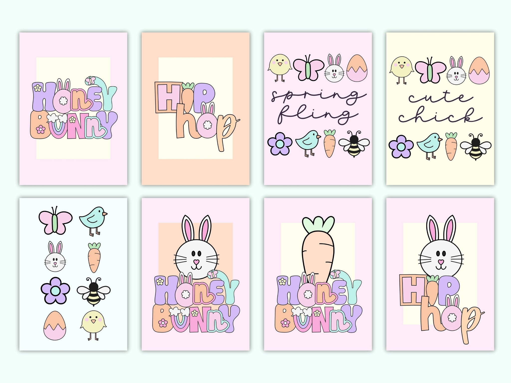 Spring + Easter Printable Art, Downloadable File, Digital Art – Wake ...